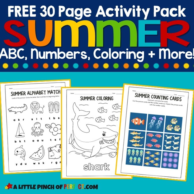 FREE Summer Printable Worksheets and Coloring Pages
