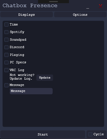 OSC VRChat Chatbox Presence