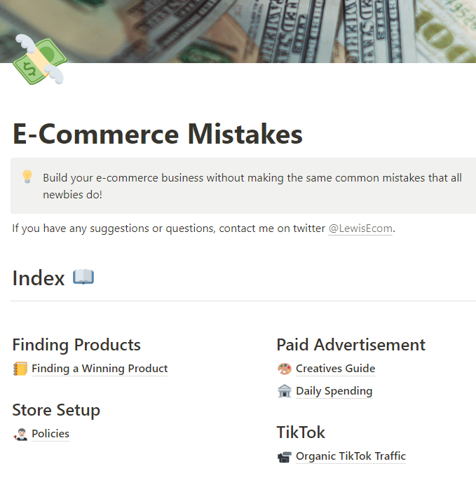 E-Commerce Mistakes Guide