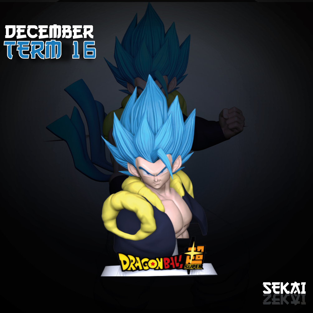 Gogeta Bust - Sekai 3D Models - Tested and Ready for 3D printing