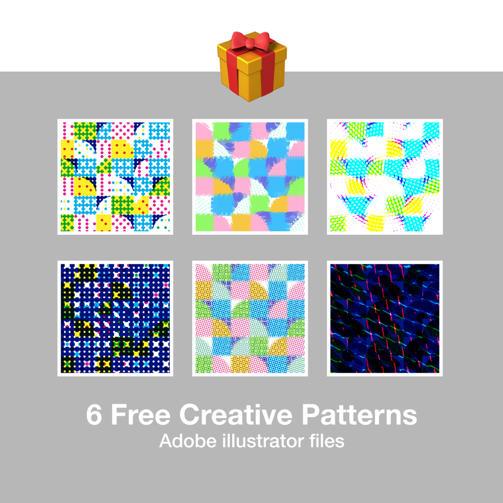 6 Free Creative Patterns - Adobe illustrator