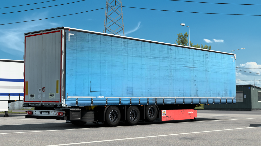 Kögel Blue skin. Kögel mega &cargo by Dotec .ETS2
