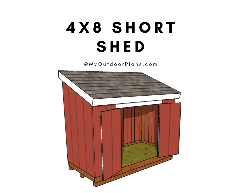 4x8 Short Shed Plans