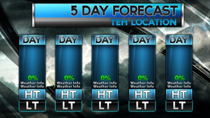 5 & 7 Day Forecast Template 9