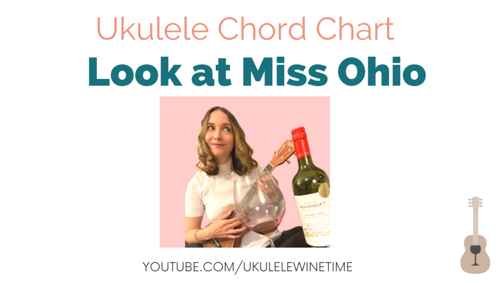 Look at Miss Ohio - EASY Ukulele Chord & Lyric Chart