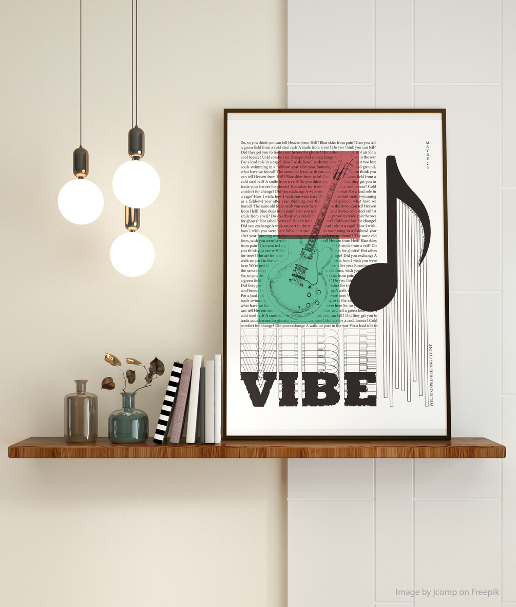VIBE Printable Poster- That.Darn.Wall. by AASHNA