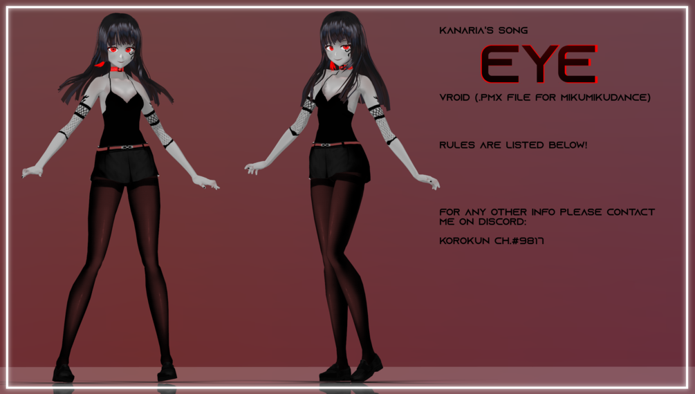 MMD KANARIA'S EYE MODEL (VRChat/VRM)