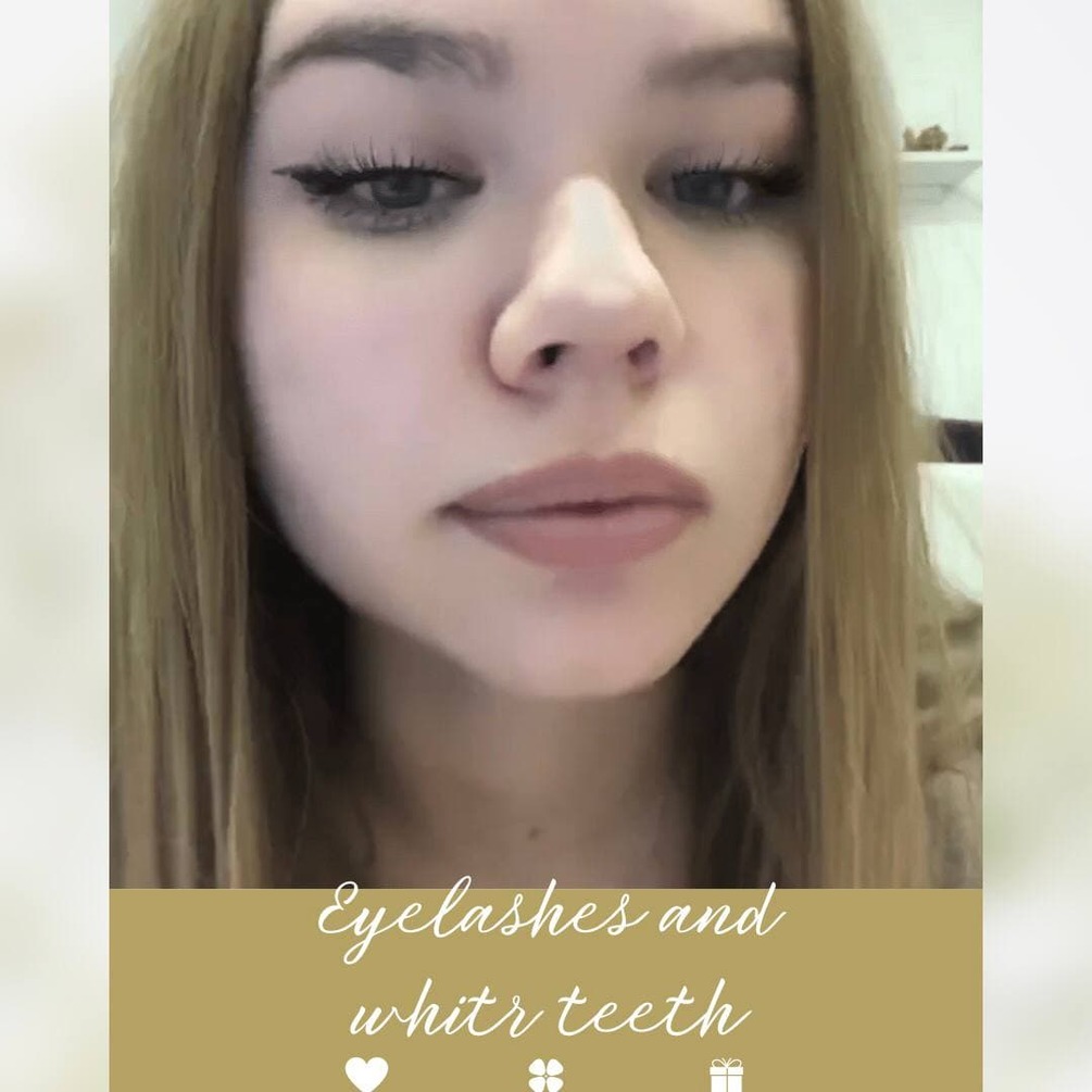 SparkAr Filter Eyelash and White teeth