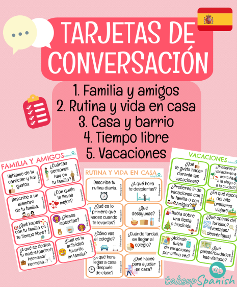 Tarjetas de conversación (temas GCSE)