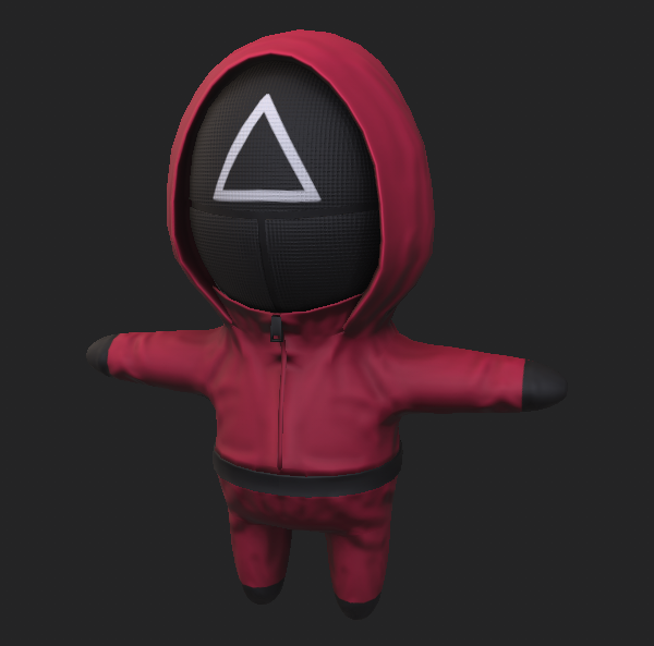 Squid Games Cute Guard Chibi