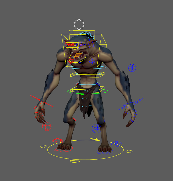 Ghoul creature rig