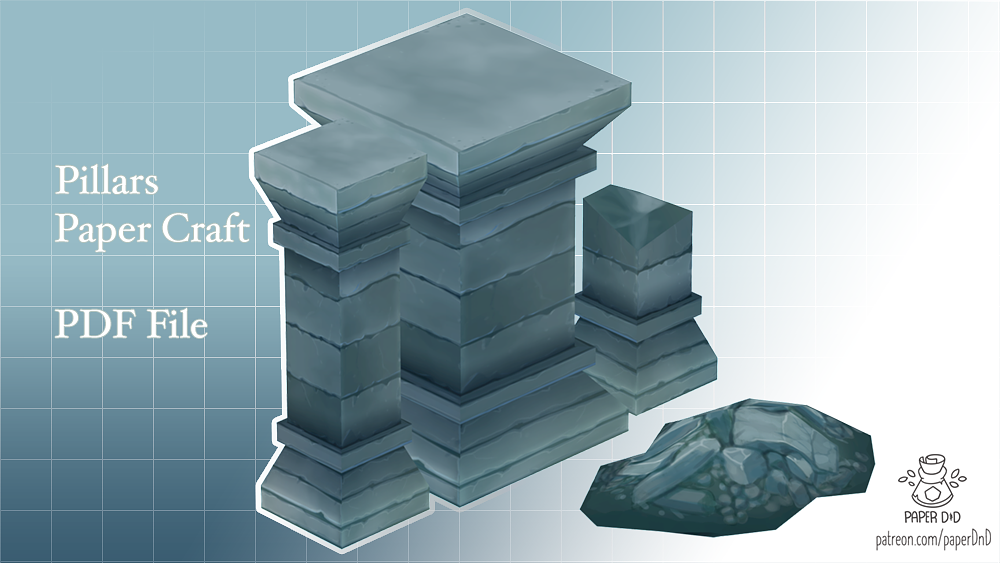 #02 Set: Pillars. Papercraft PDF