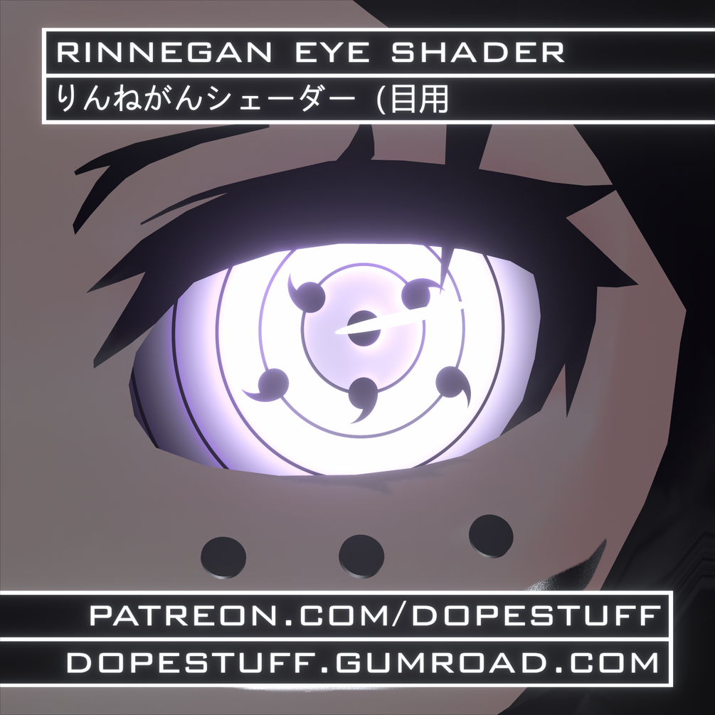 [VRChat] Rinnegan Eye Shader (Full Eye Version + Iris Version)