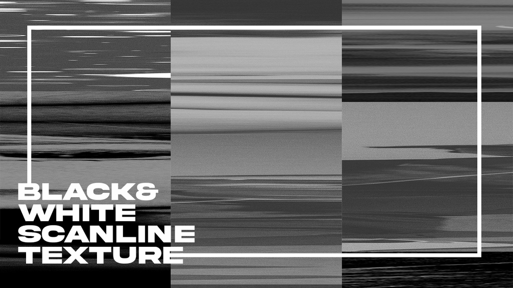 Black & White Scanline Texture