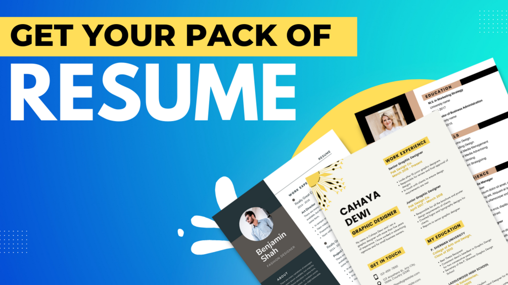 Professional Resume Templates (Pack Of 5, 10 & 15)