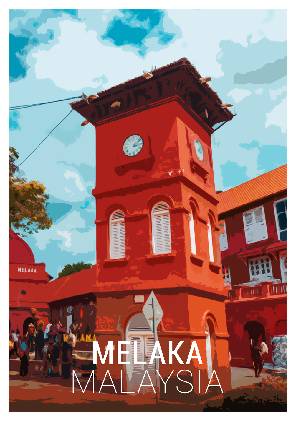 A2 size Malacca digital poster