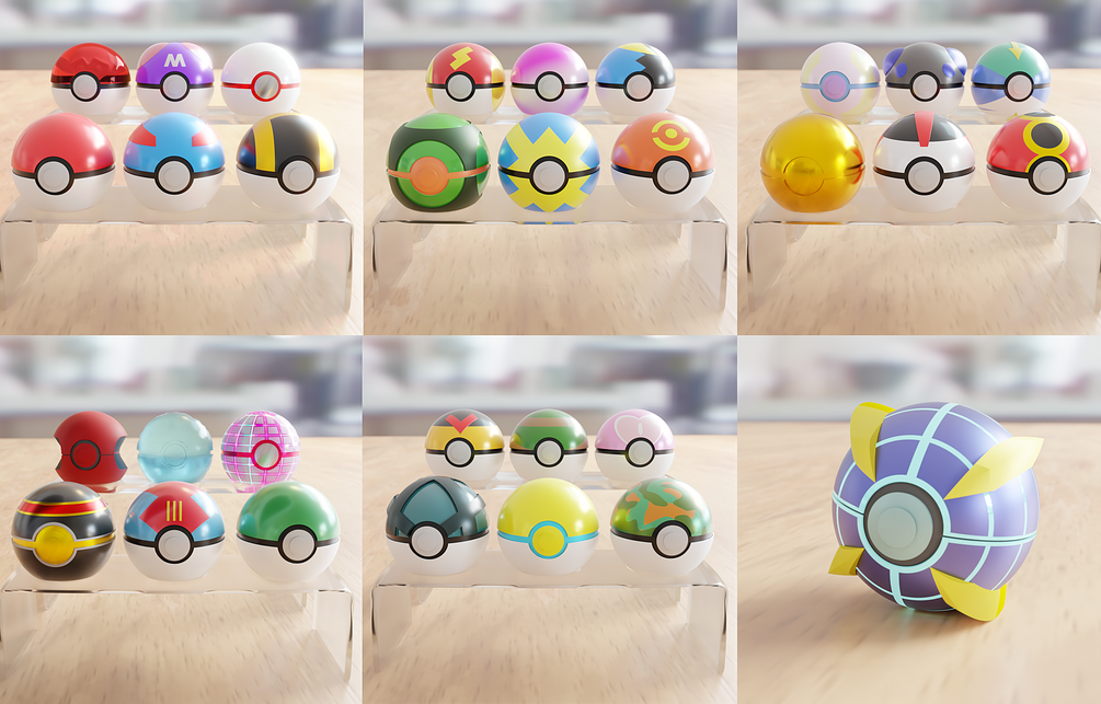 Procedural Pokeball Materials