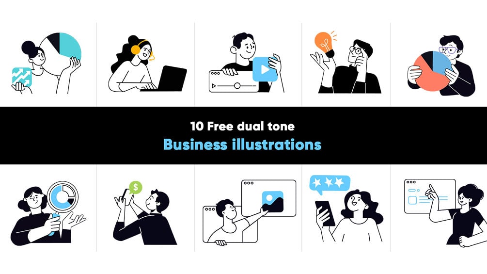 10 Free Business Illustrations