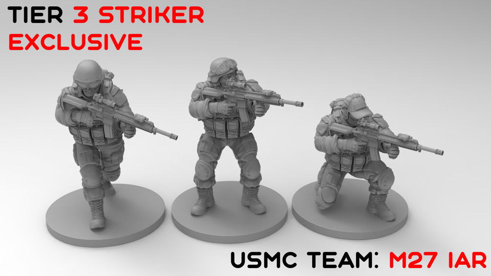 TurnBase Miniatures: Wargames- USMC Set M27 IAR (June exclusive release)