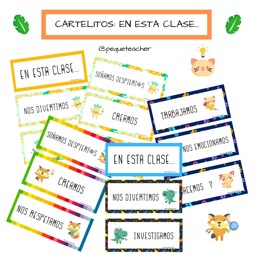 CARTELES: EN ESTA CLASE