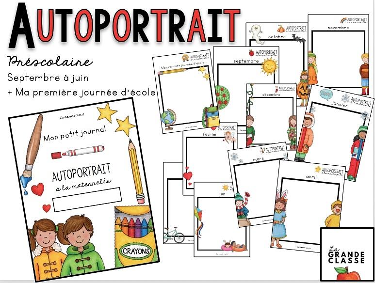 Journal autoportrait à la maternelle