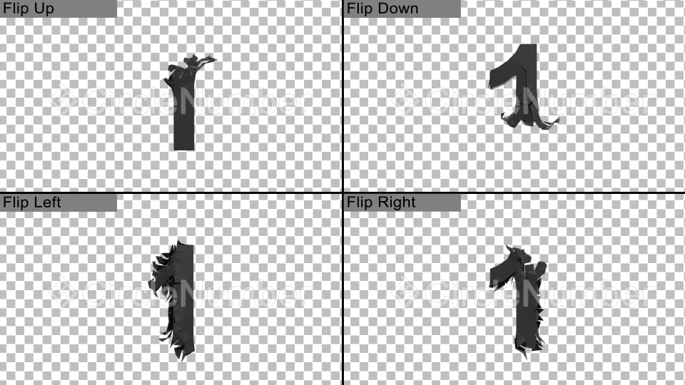 Number (1) paper flip