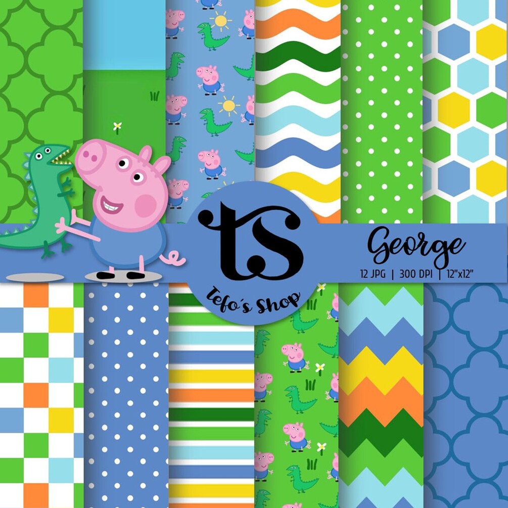 George | Peppa pig | Papeles digitales | Paper pack