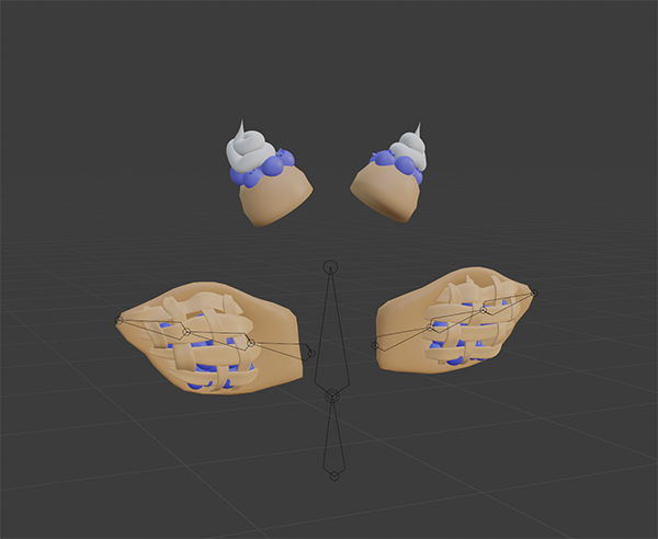VrChat Cow Pastries Ear and Tail (Scratch Assets)