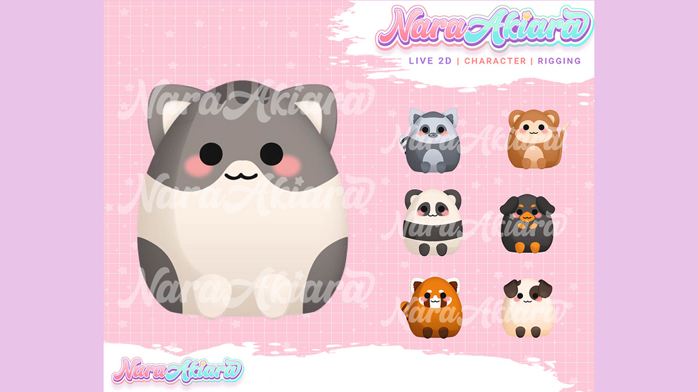 Live2d Vtuber Bundle Cute Pet Vol 2