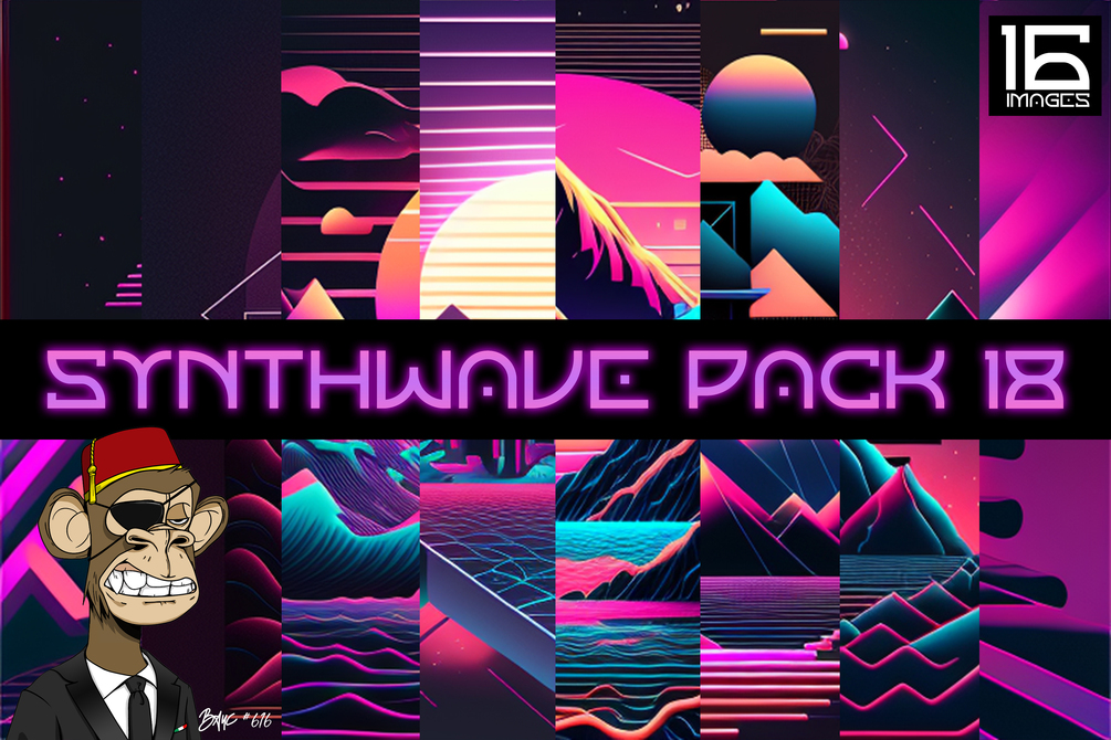 SYNTHWAVE BACKGROUND PACK 18
