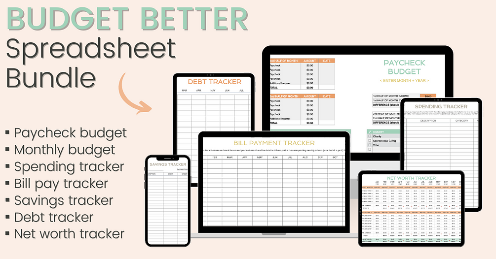 Budget Better Spreadsheet Bundle