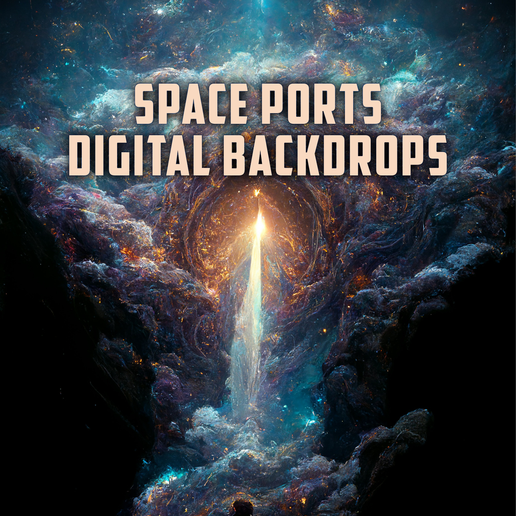 Sci-Fi Space Portals. Digital backdrops.
