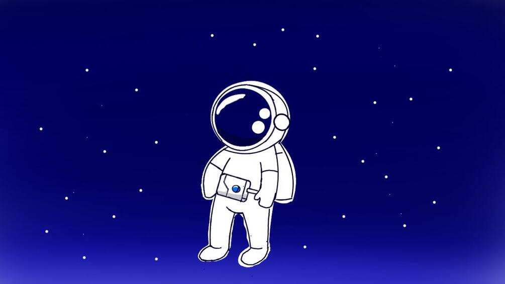 Depths of space-cool spaceman wallpaper laptop