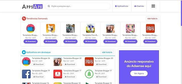 Apps Apk Blogger Template