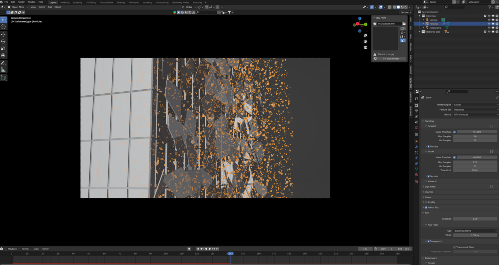 Shattered Glass Blender Project File