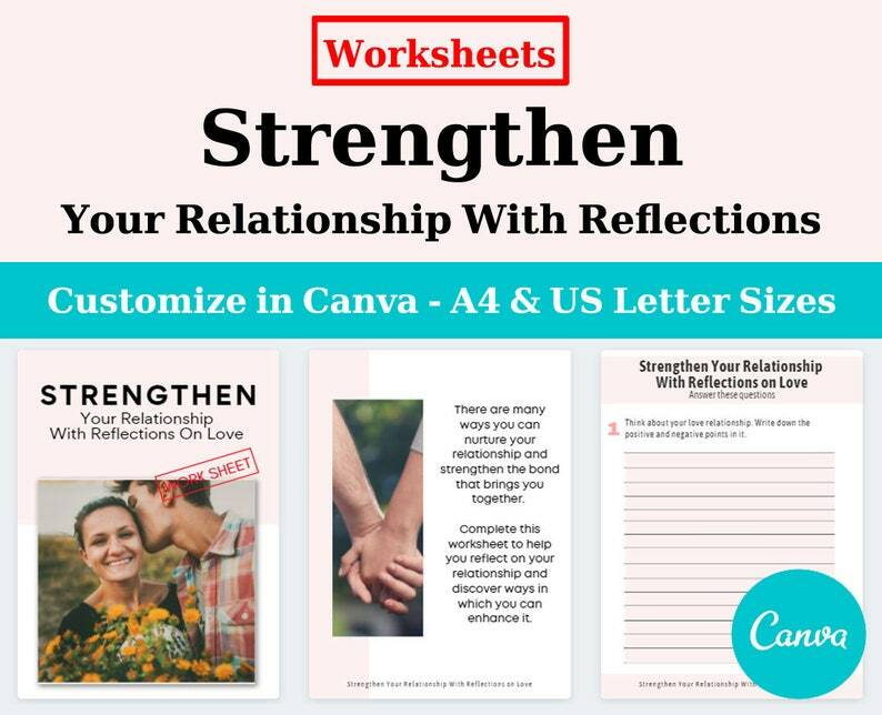 Life Coach Templates Worksheets | Strengthen Your Relationship | Canva ...
