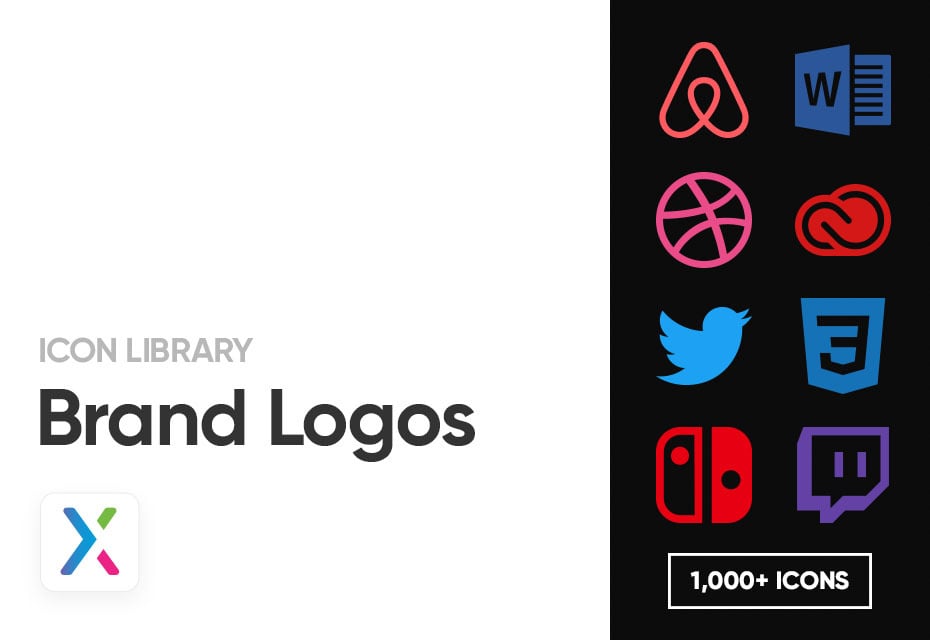 Brand Logos Axure Icon Library