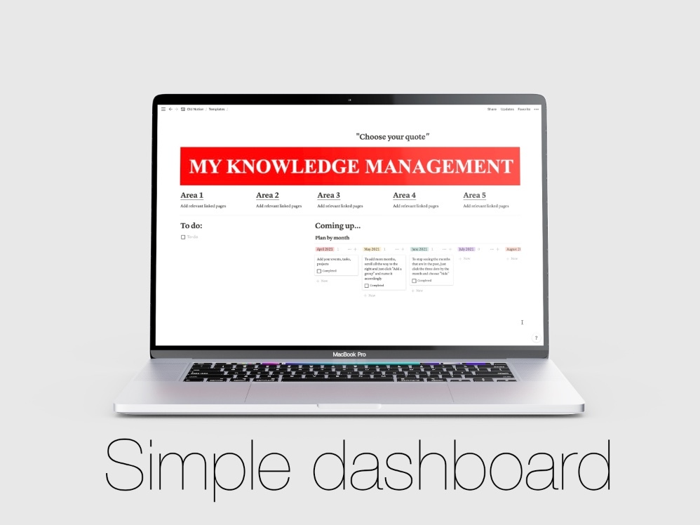 Simple dashboard