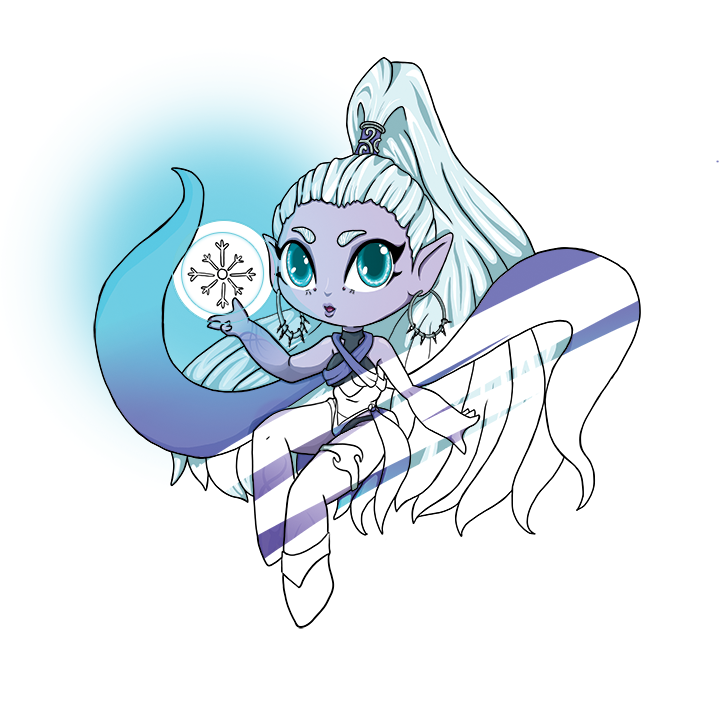 FF7R Shiva Chibi Coloring Page