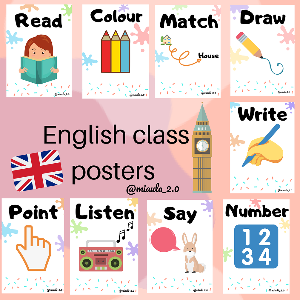 English Flashcards Instructions