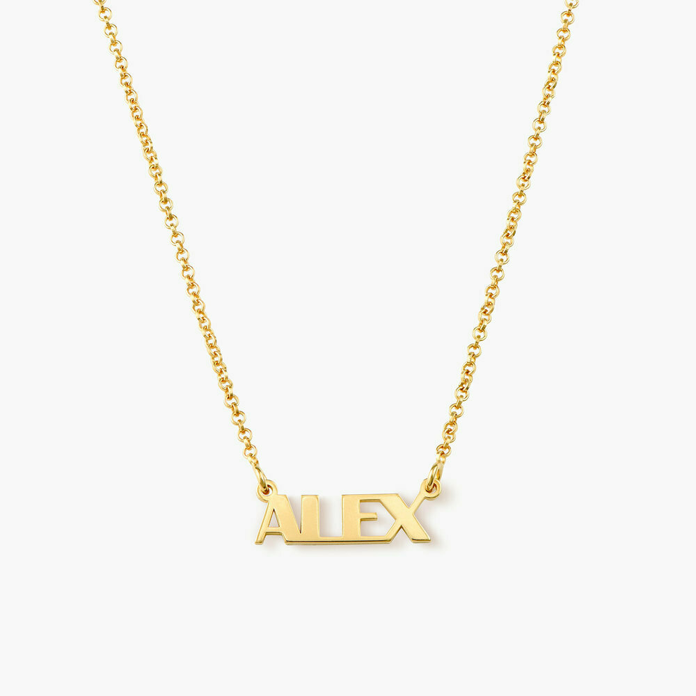 ALEX NAME NECKLACE - GOLD PLATED