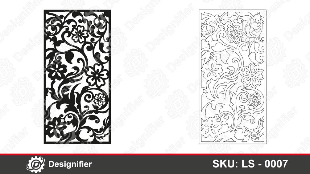Ornament Decorative Panel LS 0007 Design for decorative applications ...