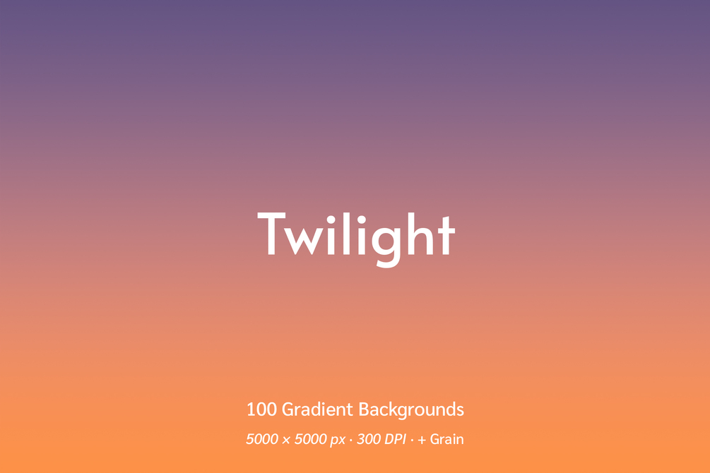 Twilight – 100 Gradient Backgrounds