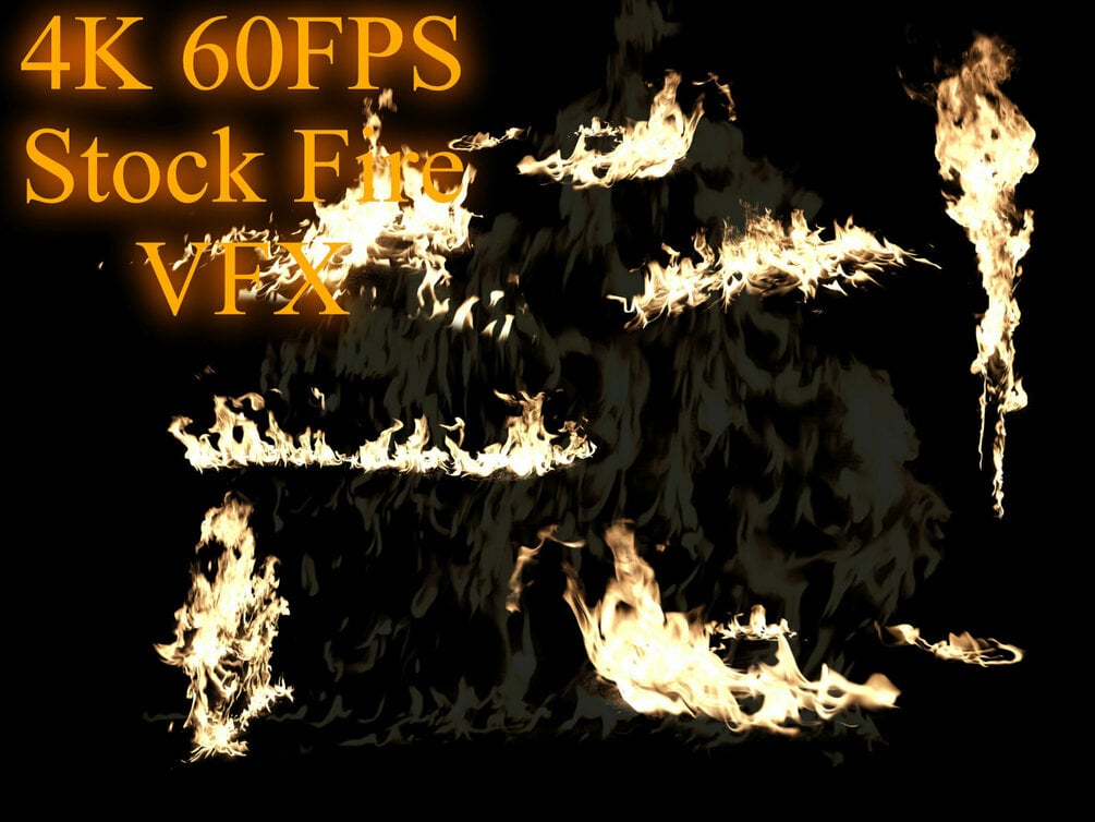 4K 60FPS Stock Fire VFX Pack