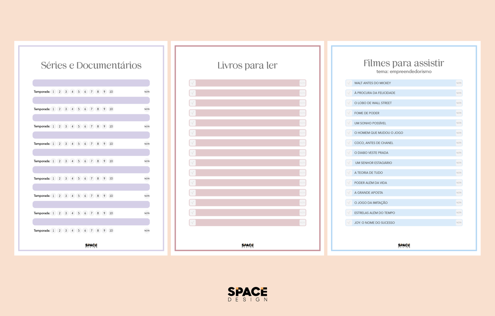 Checklist | Filme, série e livros