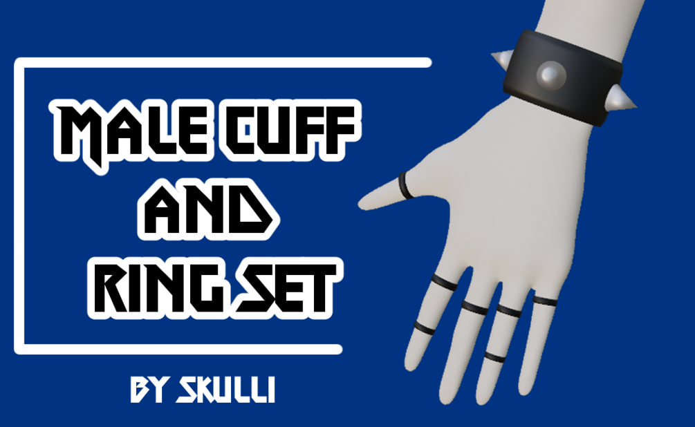 FREE Male Cuff and Ring Set / VRChat