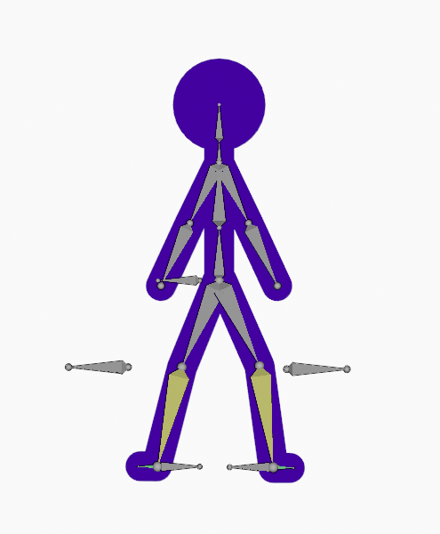 Blender 2D Stickfigure rig (w/ IK)