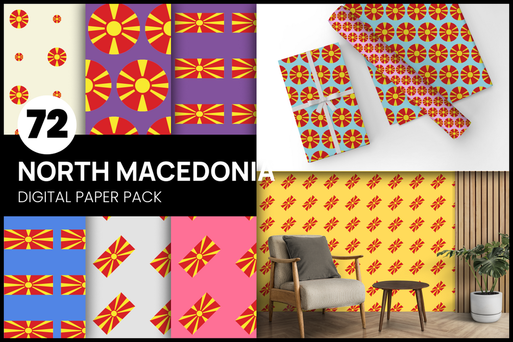North Macedonia Seamless Patterns