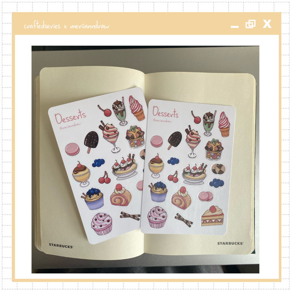 Desserts Sticker Sheet