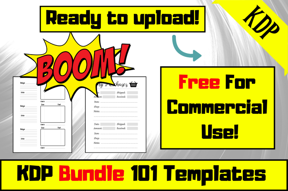 KDP Bundle 101 Templates_Kdp Digital Template_kdp Design Interior
